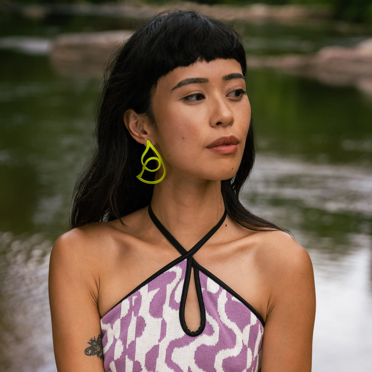 Open Weave Scoop Hoop, Large – Laura Wood Studios